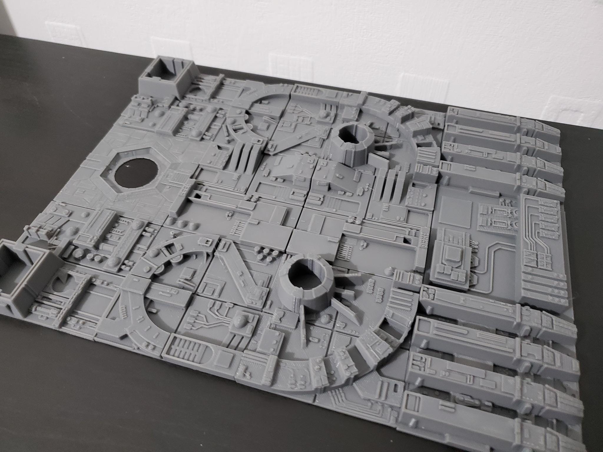 Death Star Surface Tiles Exhaust Port Version Star Wars Trench Run ...