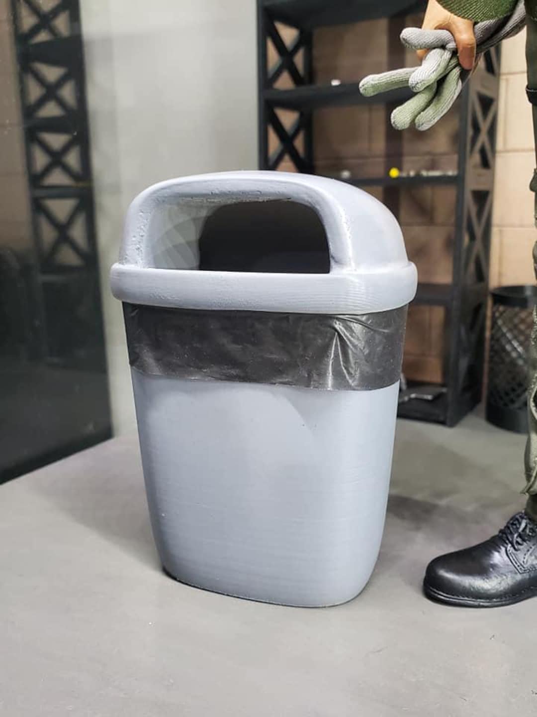 1/6 1/12 Scale Trash Can Garbage Can Bin for 12" Action Figure Diorama ...