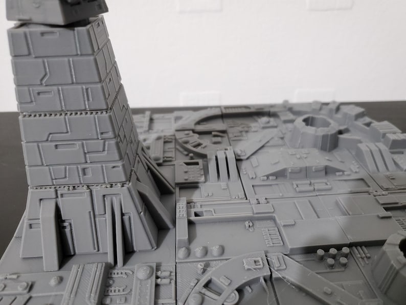 Death Star Surface Tiles Turret Version Star Wars Trench Run Diorama ...
