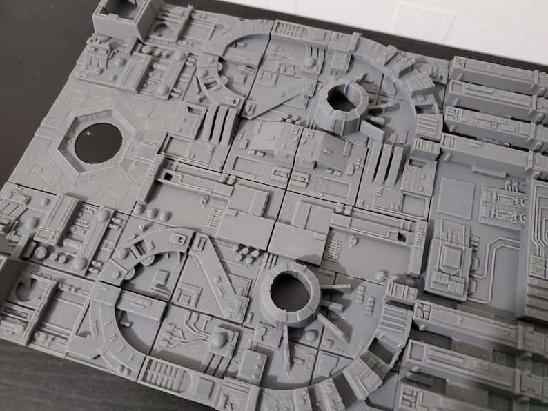 Death Star Surface Tiles Exhaust Port Version Star Wars Trench Run ...