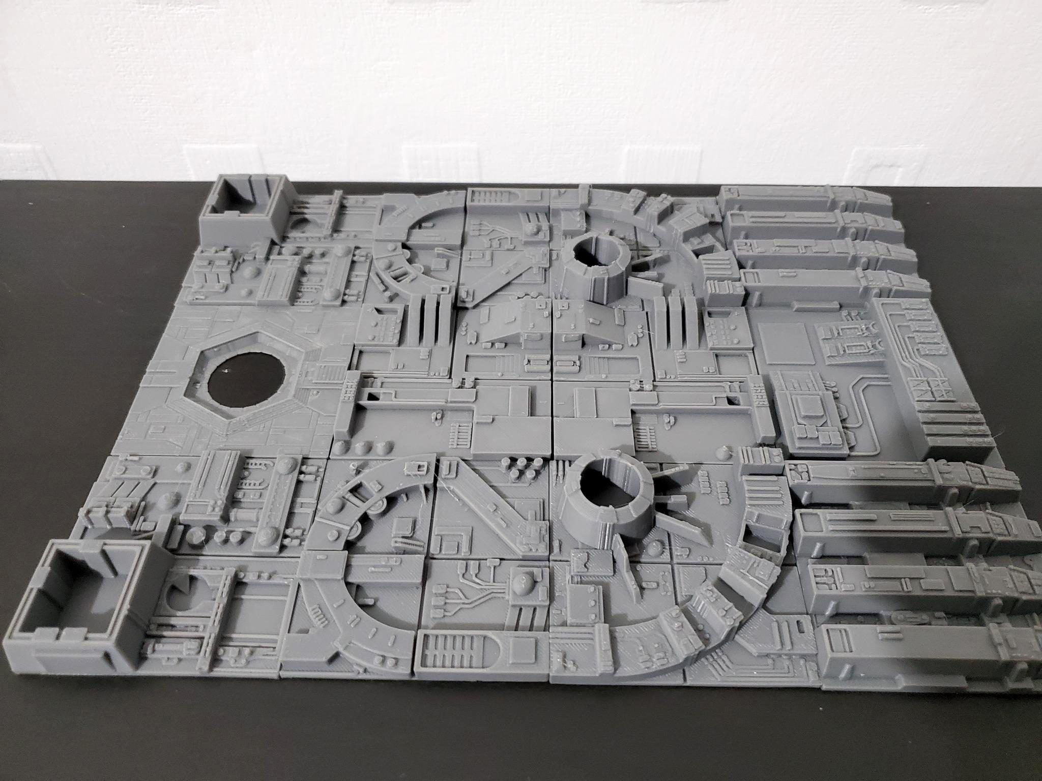 Death Star Surface Tiles Exhaust Port Version Star Wars Trench Run ...