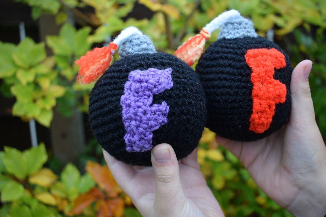 Crochet F Bomb Crochet Gift F Bomb Profanity Bomb Office - Etsy