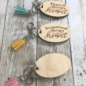 OT, PT, SLP is a Work of Heart Keychain|| Pt Keychain|| Slp Keychain ...