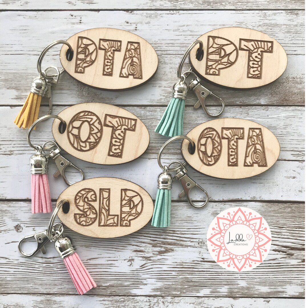 OT, PT, SLP Slpa, Ota, Pta Oval Mandala Keychains|| Pt Keychains|| Ot ...