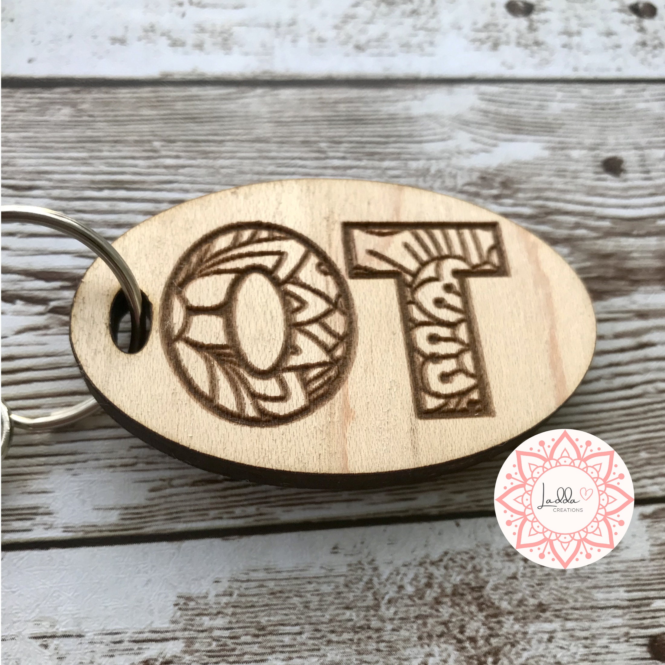 OT PT SLP Slpa Ota Pta Oval Mandala Keychains Pt | Etsy