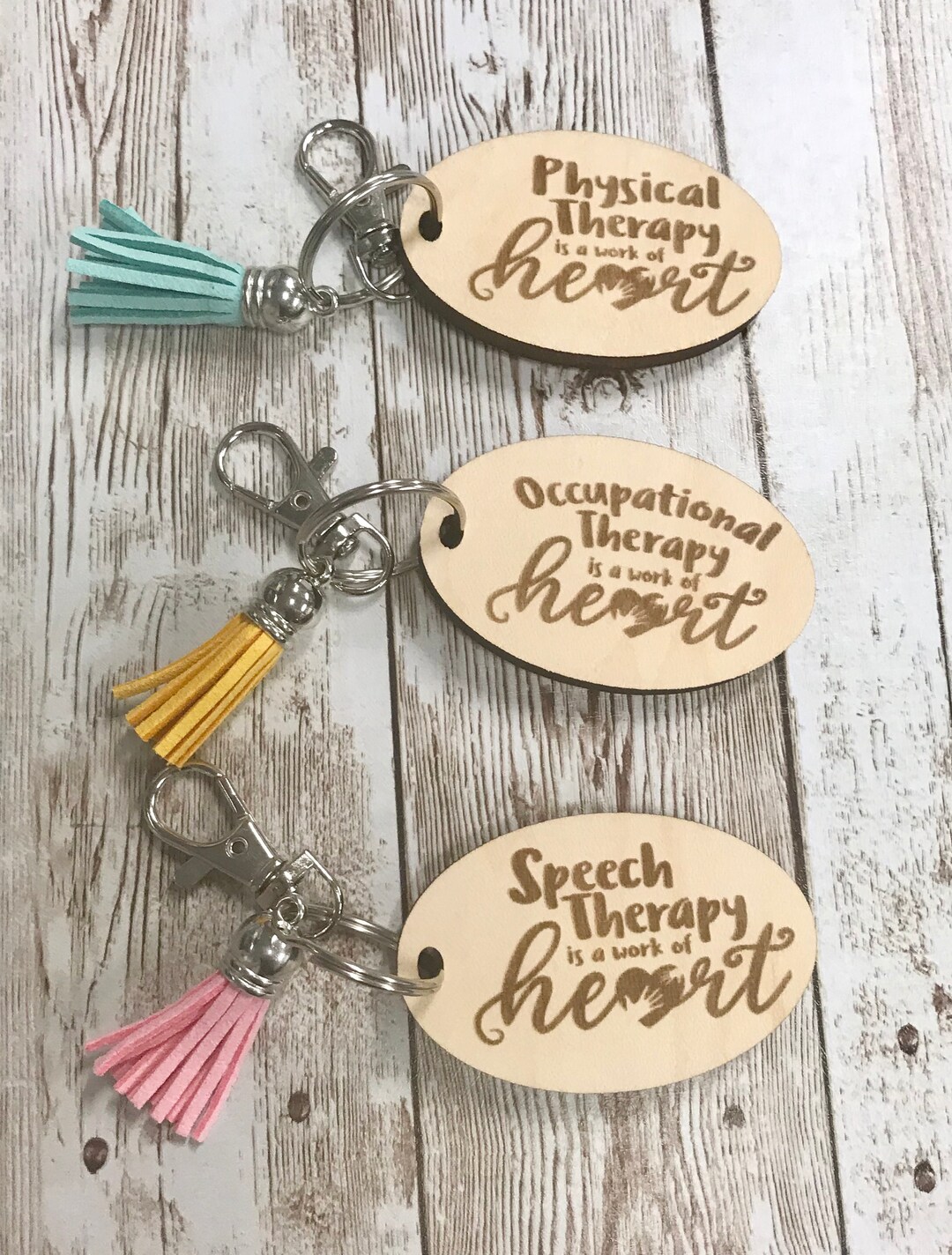 OT, PT, SLP is a Work of Heart Keychain|| Pt Keychain|| Slp Keychain ...