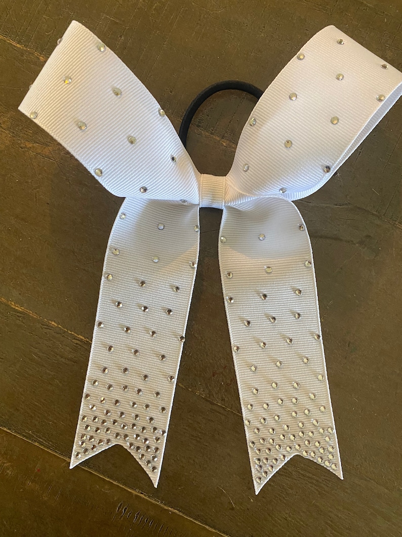 Collegiate College Long Tailed Fade Rhinestones Cheer Cheerleading ...