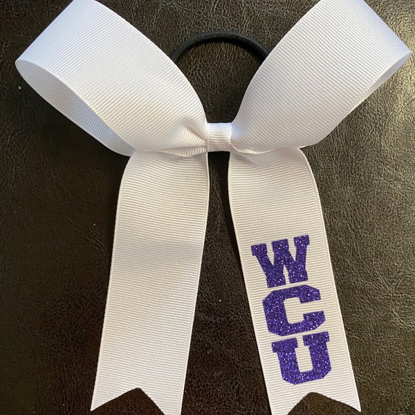 White Cheer Bow - Etsy