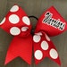 Custom Polka Dot Grosgrain Cheerleading Cheer Bow Bows - Etsy