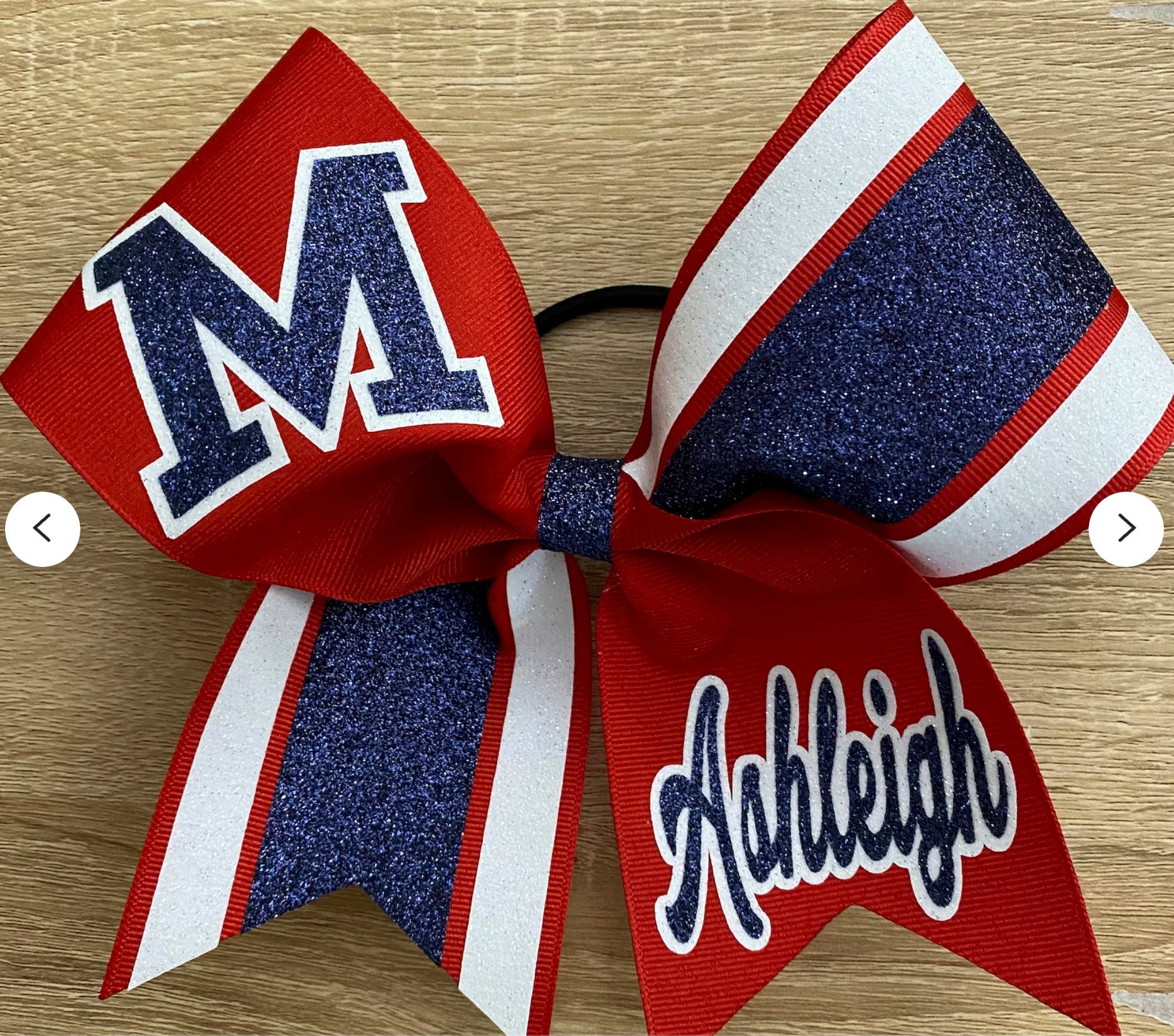 Custom Striped Cheer Cheerleading Bow - Etsy