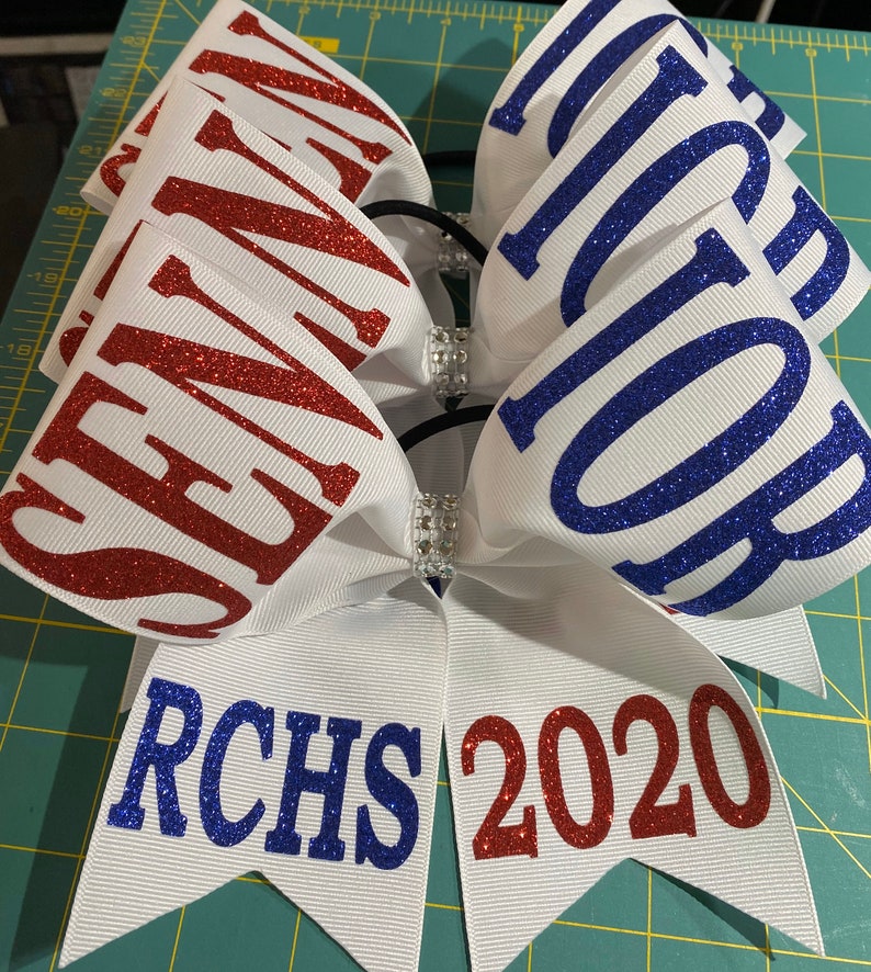 Senior Loop Grosgrain Cheer Cheerleading Custom Bow - Etsy