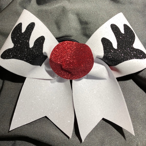 Christmas Reindeer Bow - Etsy