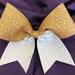 Custom Cheer Cheerleading Glitter Rhinestone Bow - Etsy