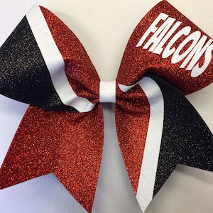 Glitter Swoop Custom Made Cheer Bow - Etsy