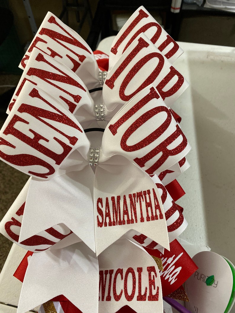 Senior Loop Grosgrain Cheer Cheerleading Custom Bow - Etsy