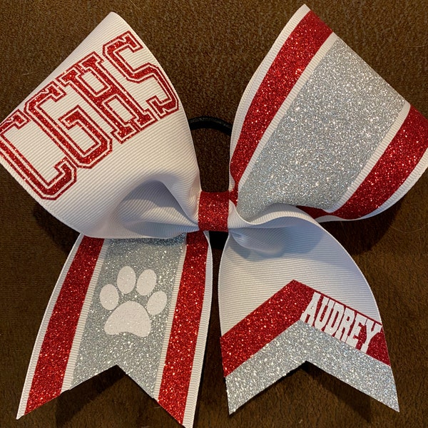 Monogram Cheer Bow - Etsy