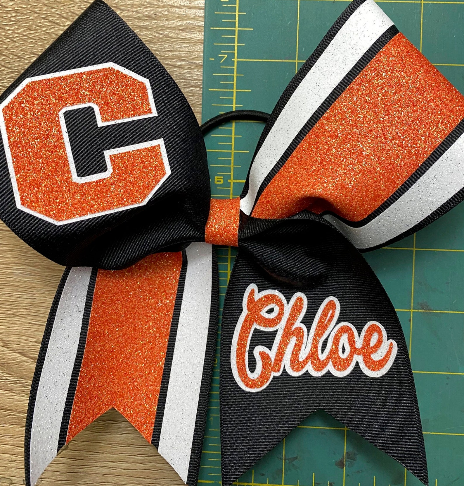 Custom Striped Cheer Cheerleading Bow - Etsy