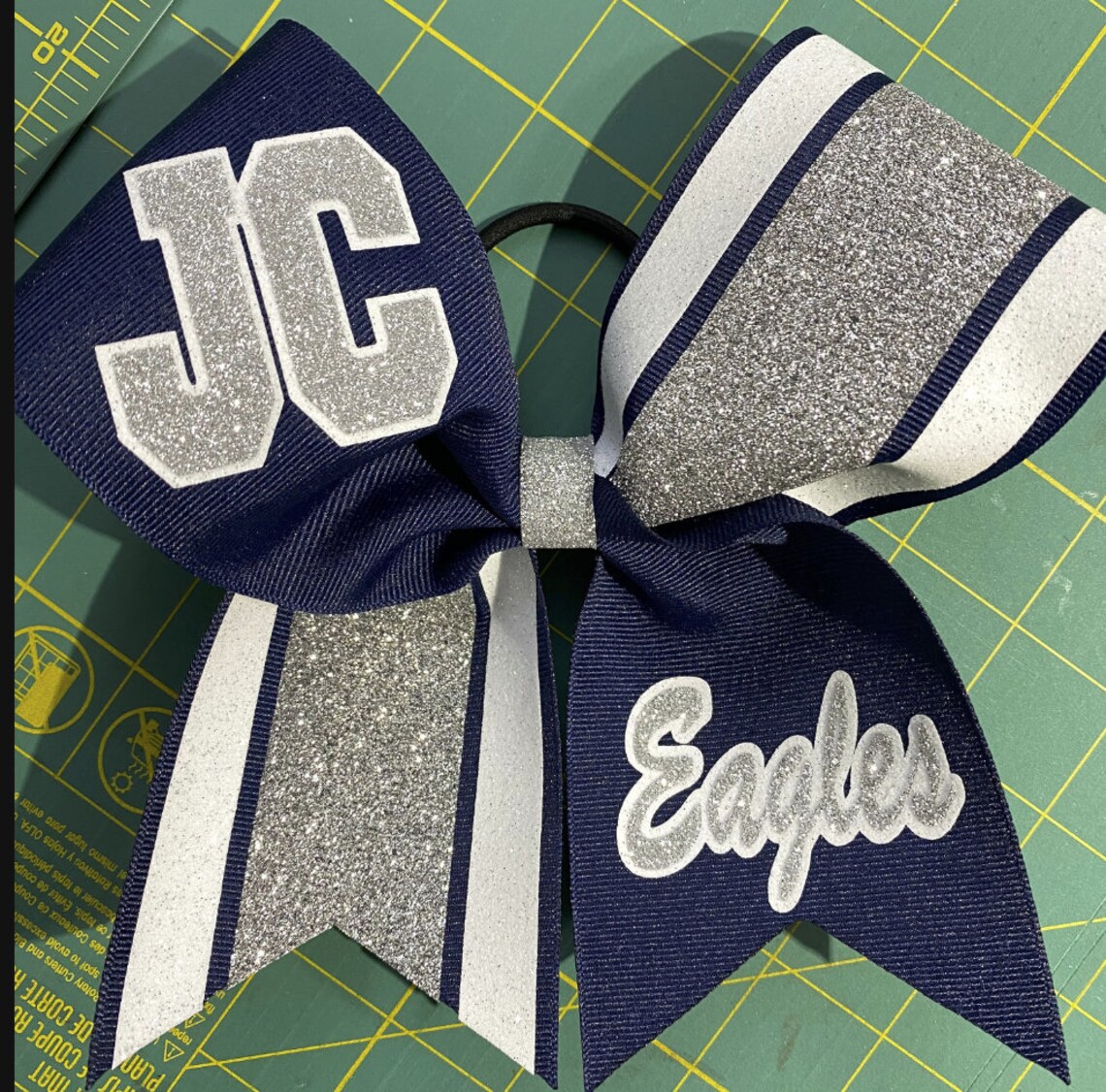 Custom Striped Cheer Cheerleading Bow - Etsy
