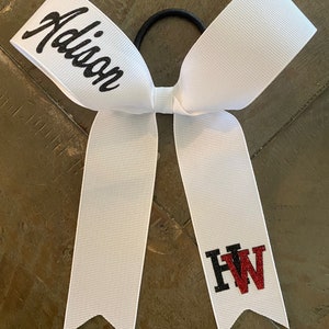 Collegiate College Long Tailed Cheer Cheerleading Ribbon Bow - Etsy