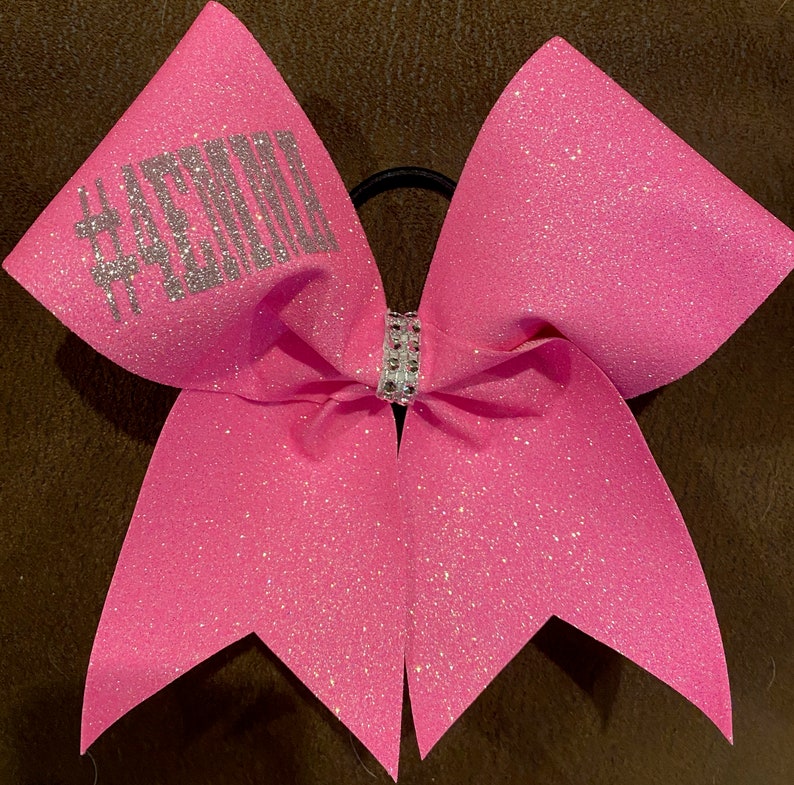 Neon Pink Glitter Breast Cancer Awareness Cheerleading Cheer - Etsy
