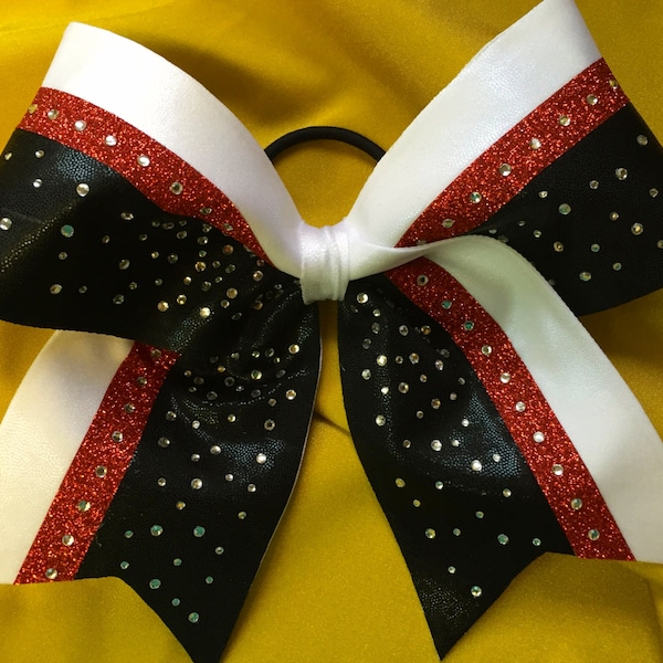 Rhinestone Cheer Bow - Etsy