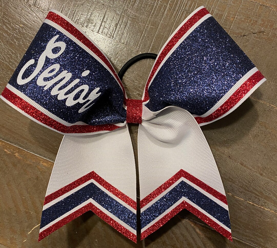 Custom Striped Loops and Tails Cheer Bow Grosgrain - Etsy