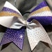 Custom Stripes and Tails Cheer Cheerleading Bow - Etsy