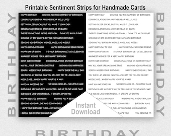 Printable Easter Sentiment Strips, Black and White Sentiment Strips ...