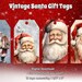 Vintage Santa Gift Tags, Printable Christmas Gift Tags, Christmas Gift ...