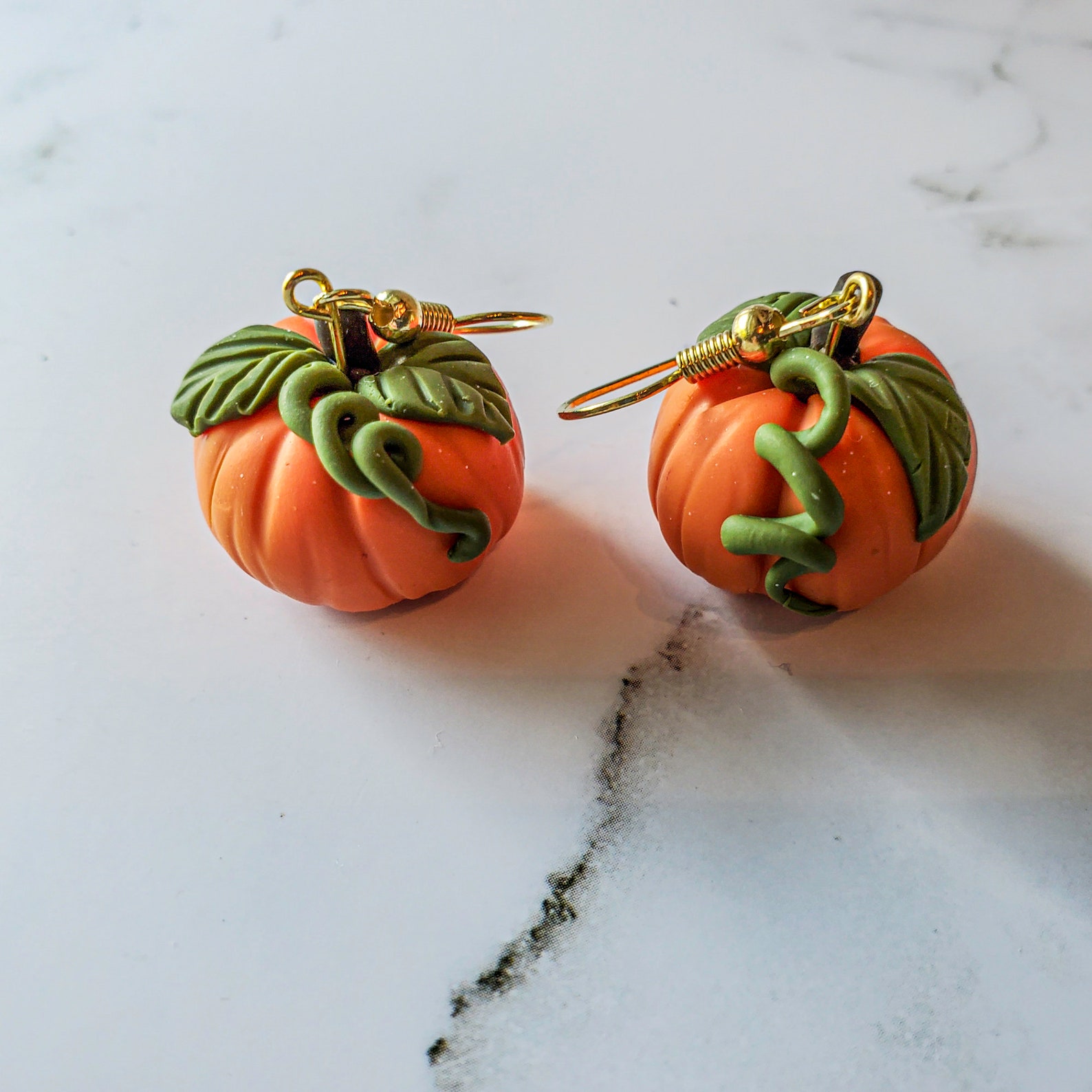 Pumpkin Fall Earrings Polymer Clay Fall Earrings Pumpkin - Etsy