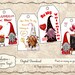 Printable Valentine Gnome Tags, Gnome Tags, Valentines Day Gnome Gift ...