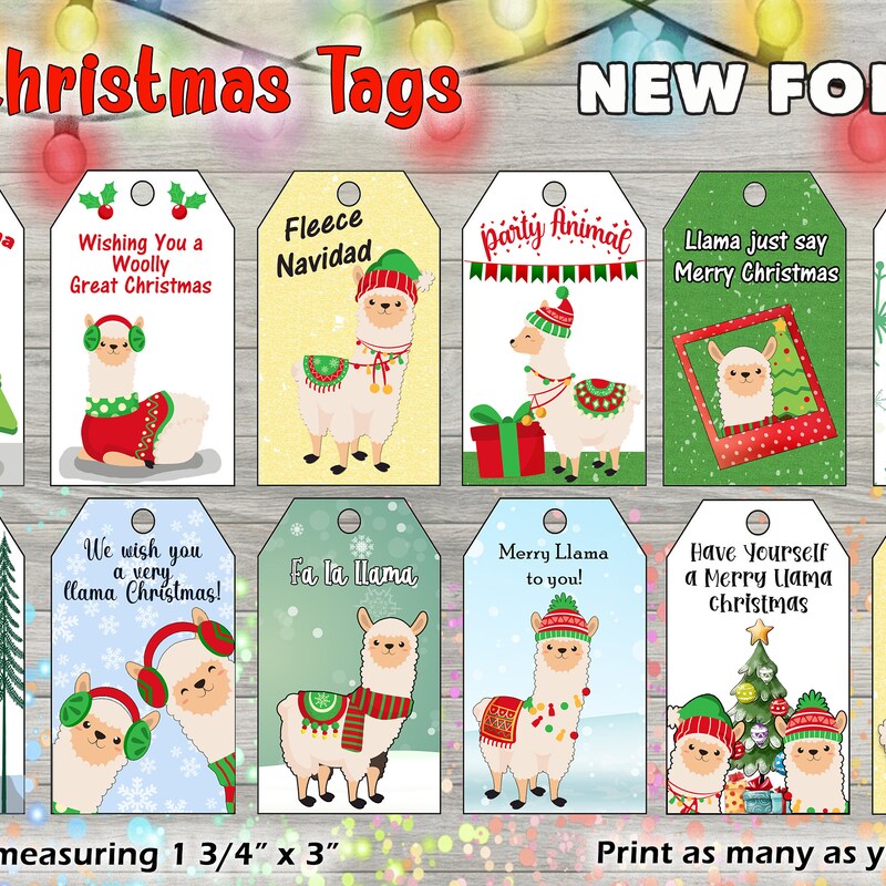 Llama Christmas - Etsy