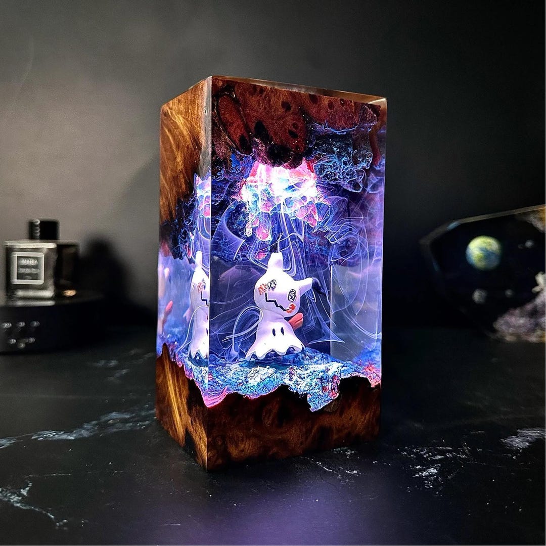 Pokemon Eevee Epoxy Resin Lamp, Night Light - Etsy