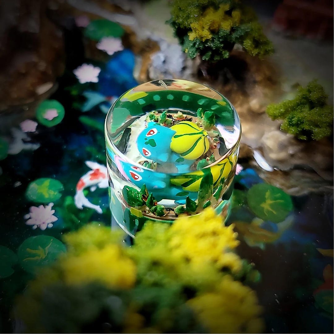 Pokemon Umbreon Artisan Keycaps Epoxy Resin - Etsy