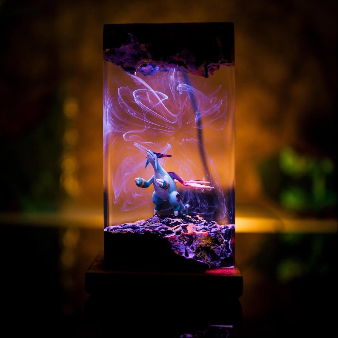 Pokemon Charmander Epoxy Resin Lamp, Night Light - Etsy
