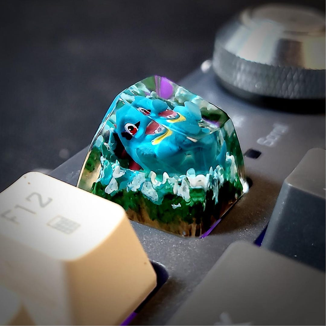 Pokemon Mewtwo Artisan Keycaps Epoxy Resin - Etsy