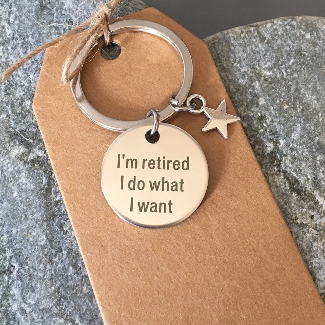 Retirement Gift / Retirement Keyring - Etsy UK
