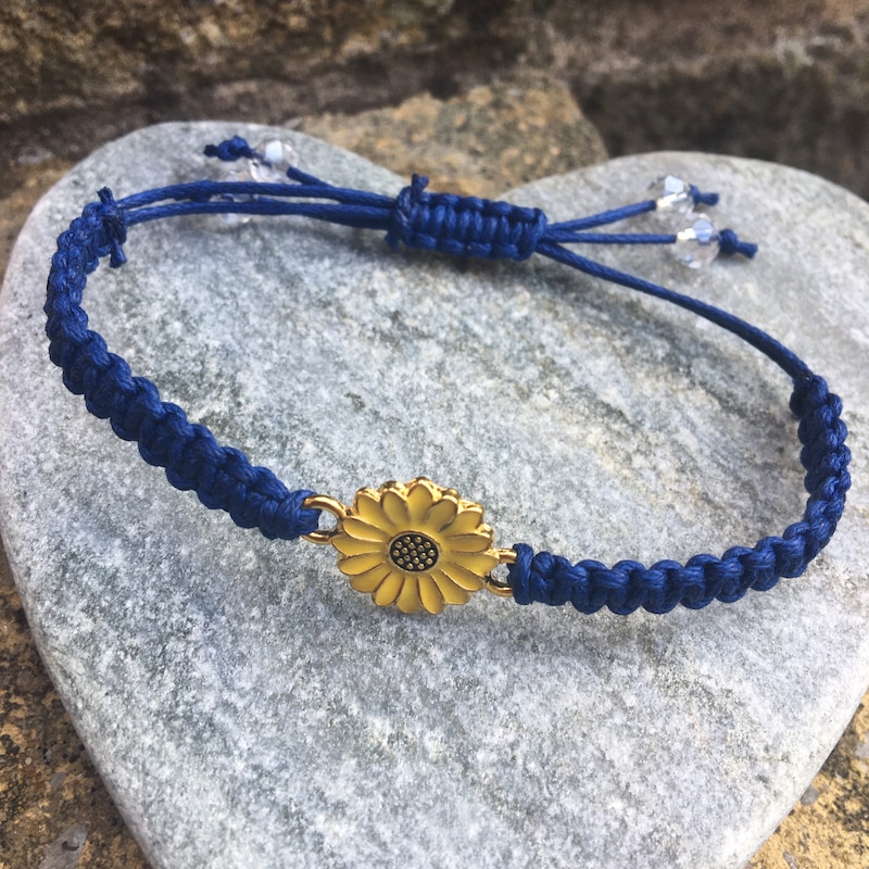 Sunflower Bracelet - Etsy