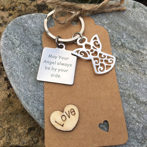 Angel Keyring - Etsy