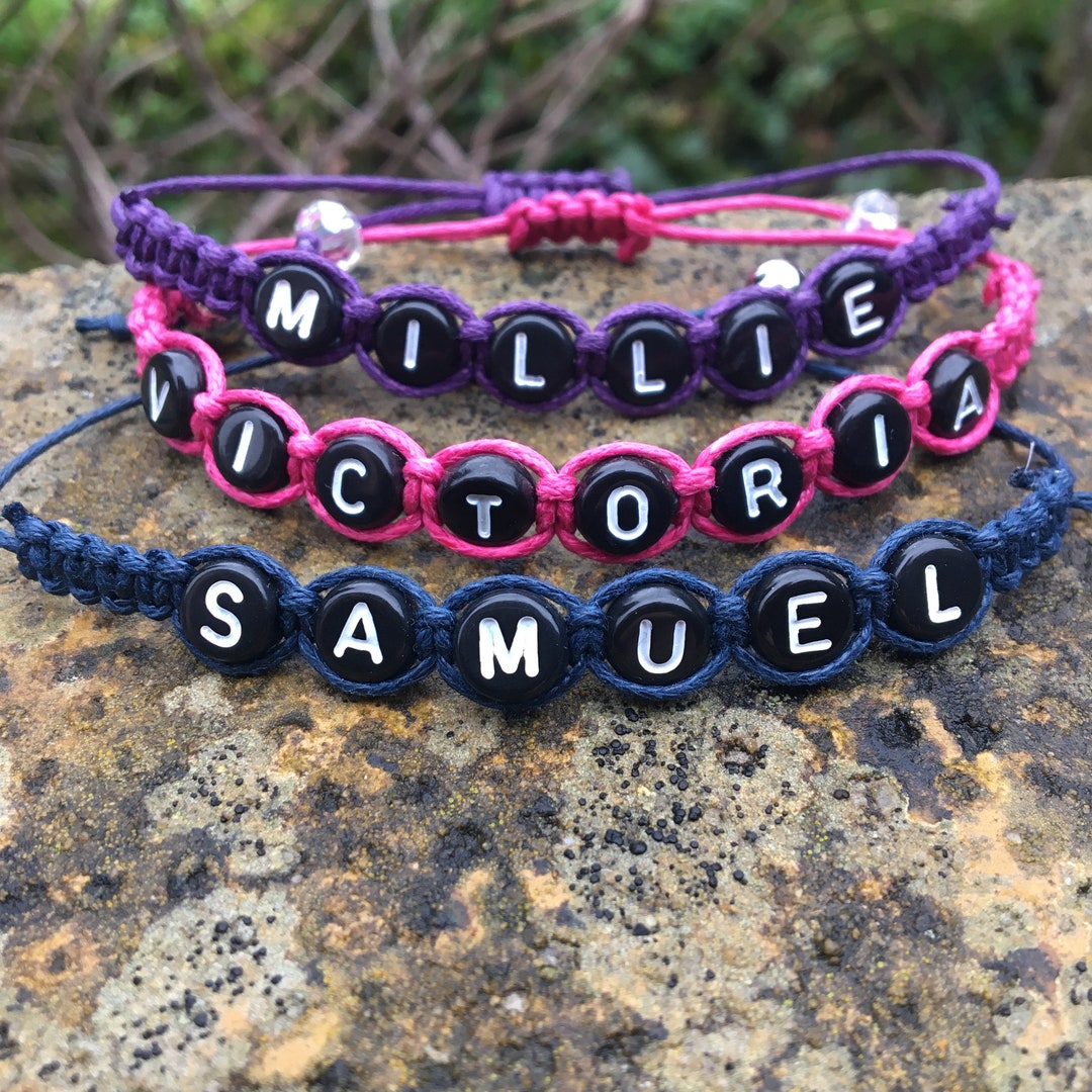 Personalised Name Bracelets - Etsy