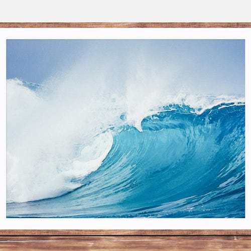 Ocean Print Digital Download Wave Print Wave Art Sea Wall | Etsy