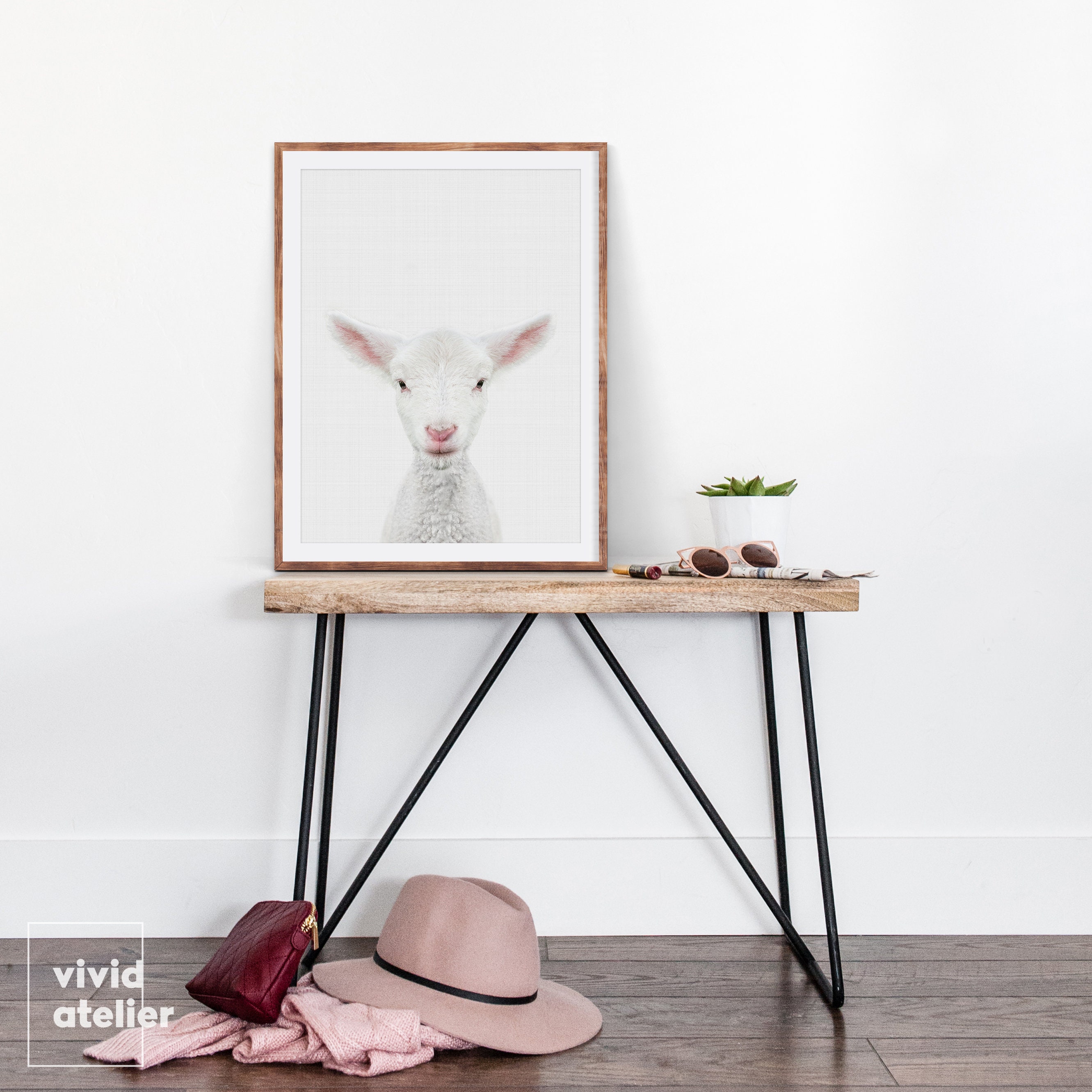 Nursery Print Lamb Print Nursery Decor Farm Animal Print | Etsy