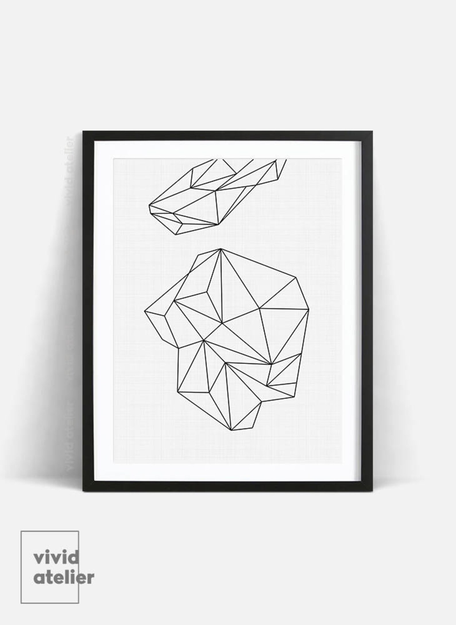 Black and White Print Shape Print Geometric Black Print | Etsy