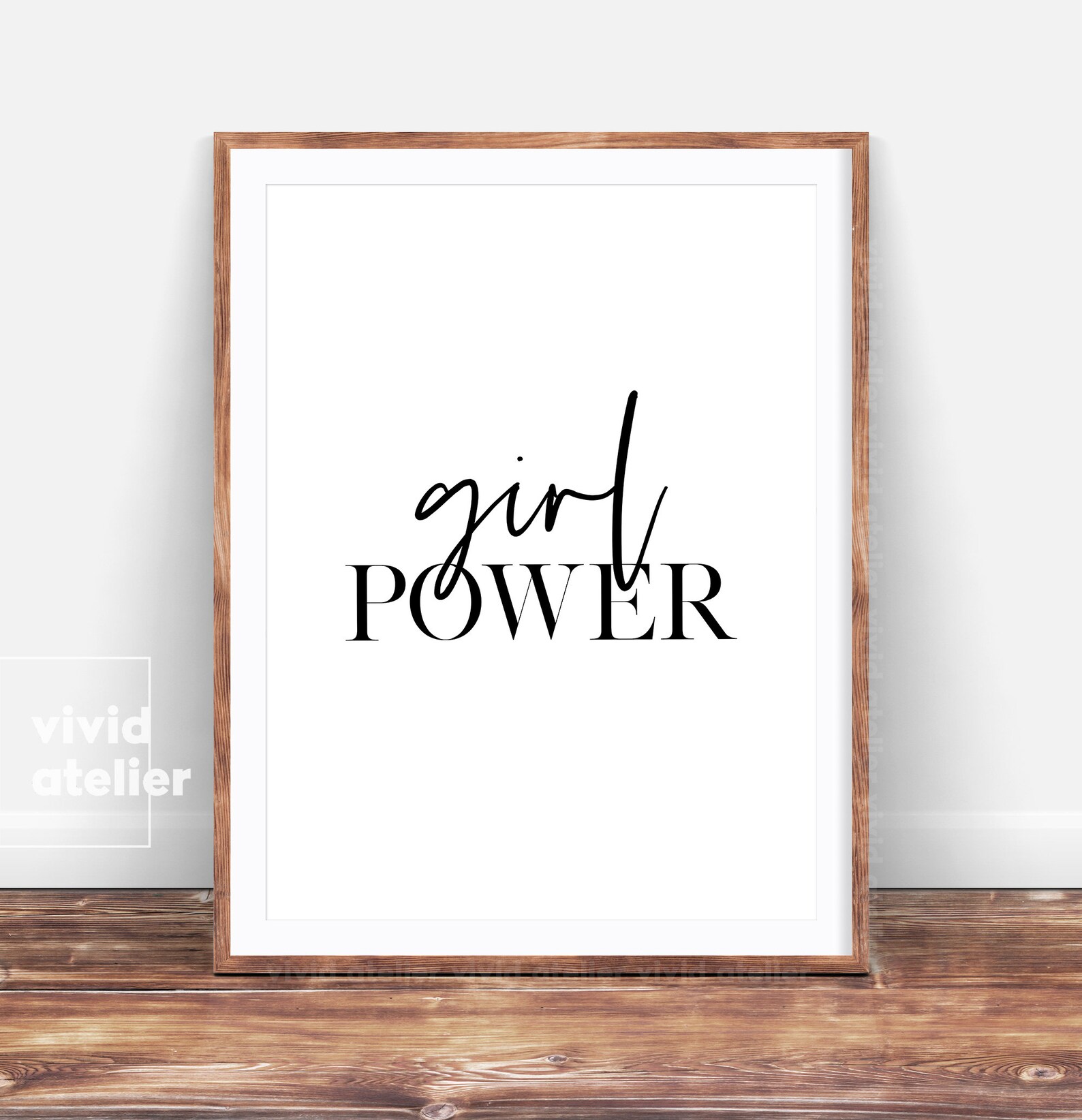 Girl Power Print Girl Power Wall Art Gift for Her Home | Etsy