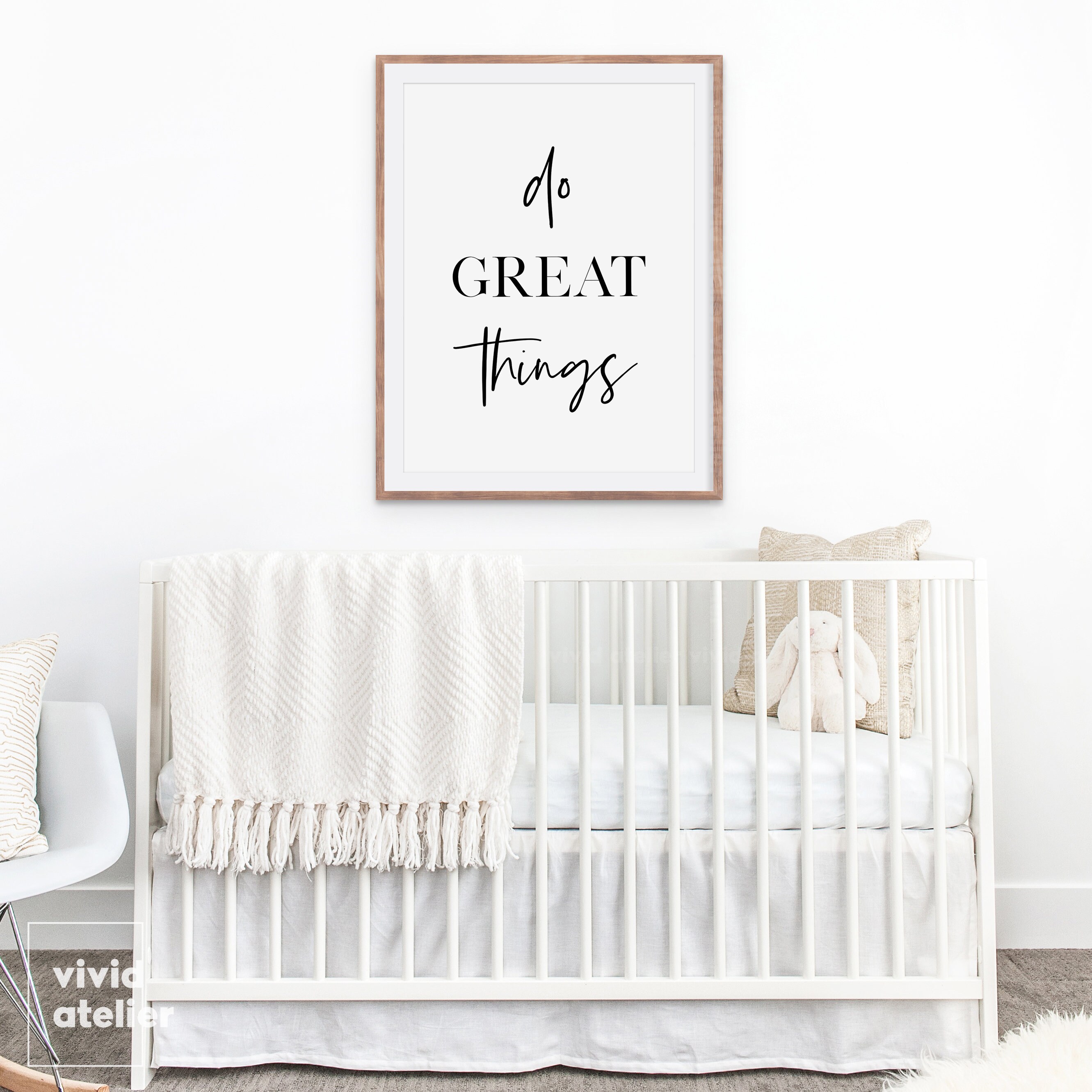 Do Great Things Print Quote Prints Inspirational Prints | Etsy