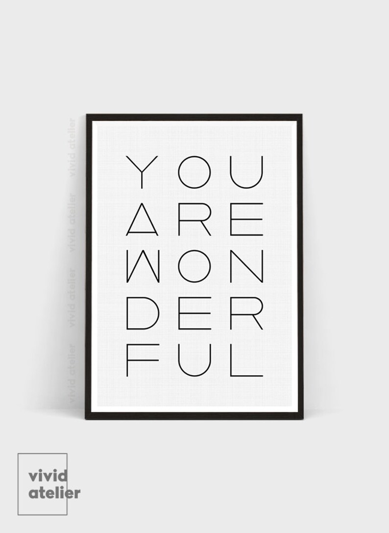 Typography Poster Quote Print Inspirational Quote Modern - Etsy