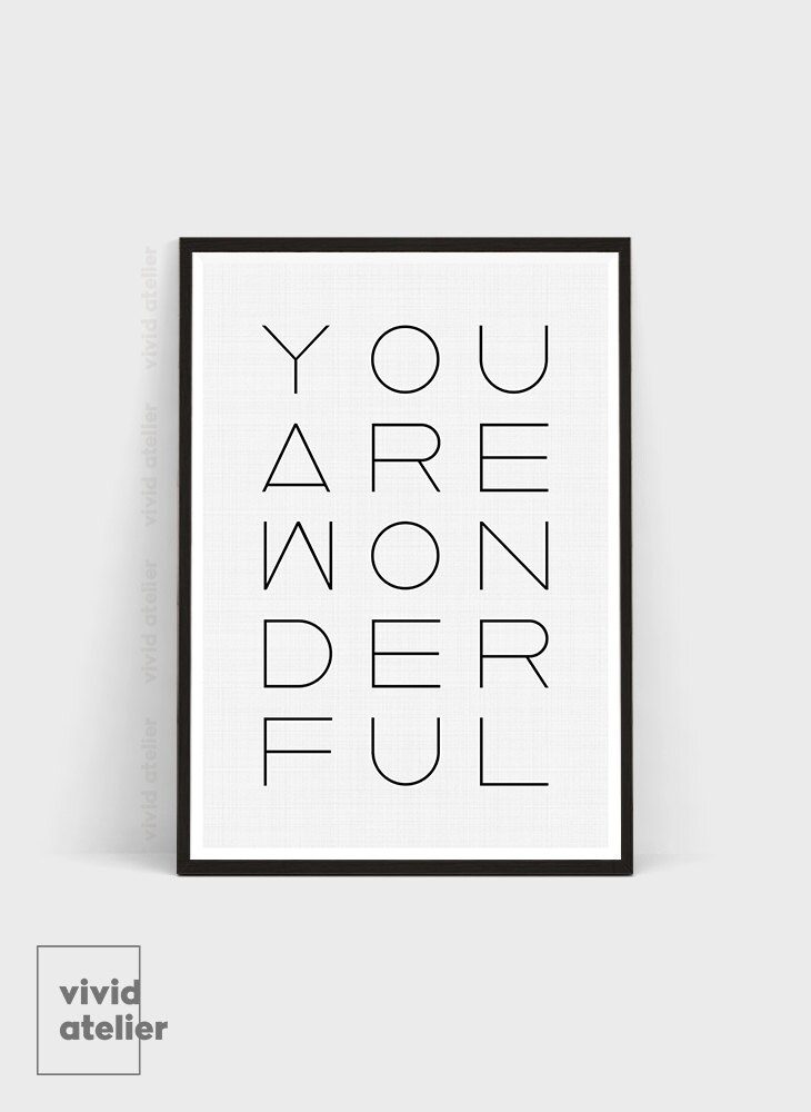 Typography Poster Quote Print Inspirational Quote Modern - Etsy
