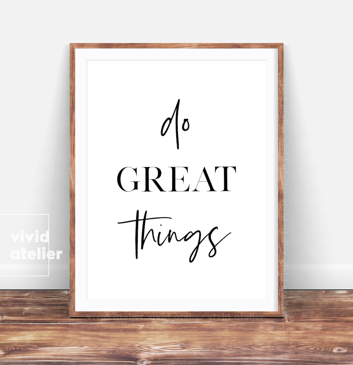 Do Great Things Print Quote Prints Inspirational Prints - Etsy