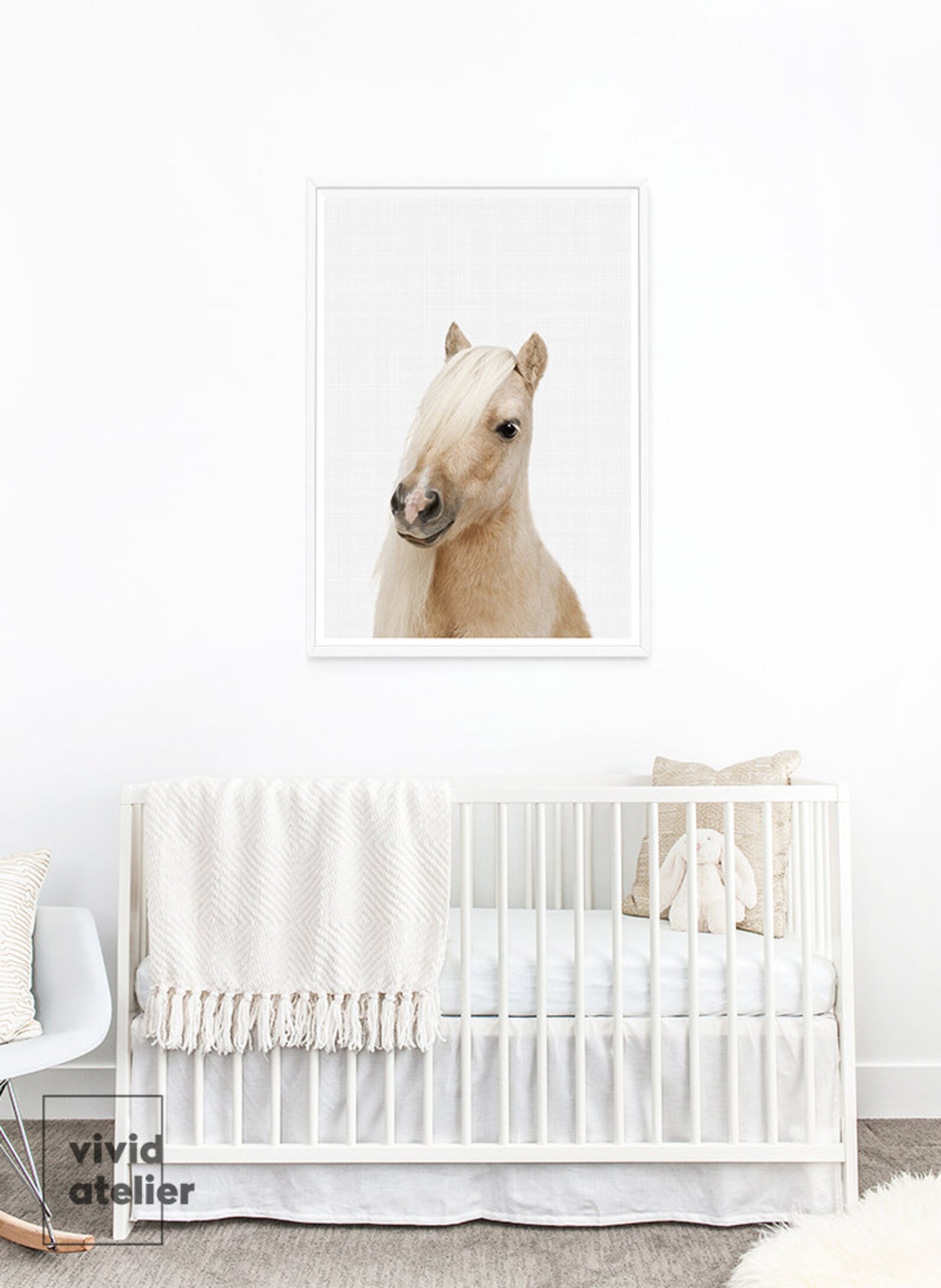 Pony Printable Horse Wall Art Nursery Animal Print Baby - Etsy