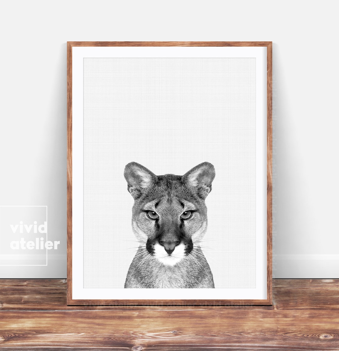 Puma Print, Animal Print, Nursery Wall Art, Nursery Prints, Digital ...